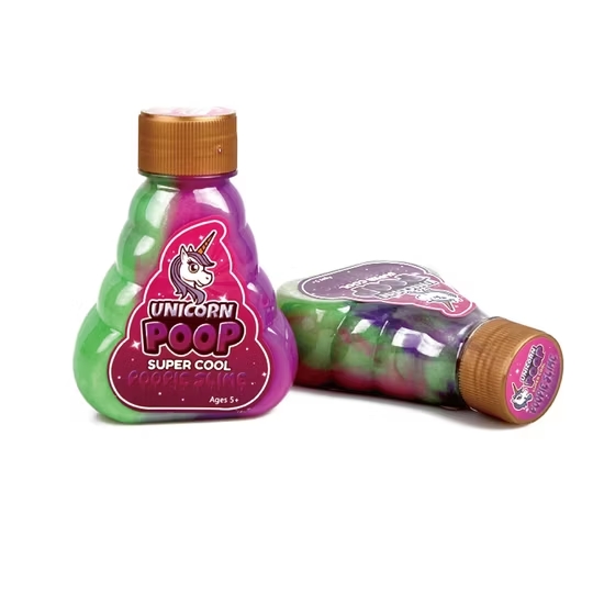 slime unicornio caca multicolor purpurina sensorial divertido niños ...
