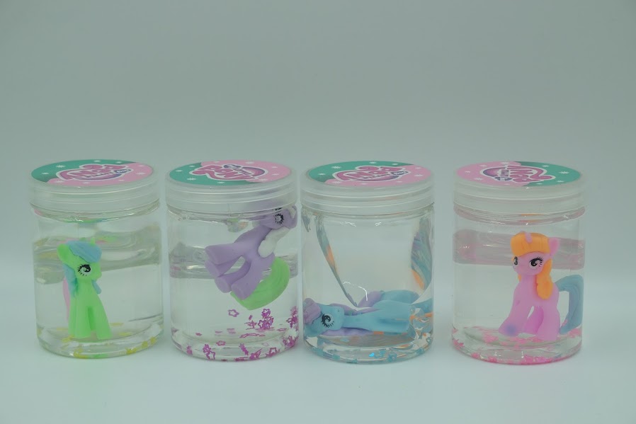 Slime Transparente Pony Estimulación Slime